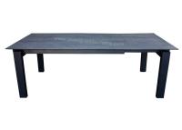 China HPL Topped Extension Dining Table , Modern Rectangle Dining Table Adjustable Foot for sale