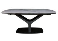 China Large Tempered Glass Extendable Dining Table Ceramic Topped For 10-12 Seats for sale