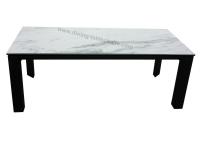 China Rectangle Ceramic Topped Dining Table for sale