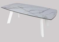 China Horsebelly Artistic Coffee Tables Living Room Use HPL Laminated Tempered Glass for sale