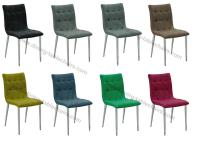 China Contemporary Chrome Dining Room Chair For Long Hour Seating Skin Friendly for sale