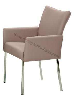 China Home Furniture PU Dining Chairs , Thickly Foamed Seat Industrial Dining Table for sale