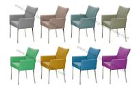 China Home Furniture PU Dining Chairs , Thickly Foamed Seat Industrial Dining Table for sale