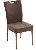 China Fabric Upholstered Woodgrain Dining Chair Livingroom Chair Leisure Chair for sale