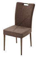 China Fabric Upholstered Woodgrain Dining Chair Livingroom Chair Leisure Chair for sale