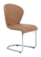 China Fashion Furniture Dining Chair Plywood Material Glossy Chromed Leg Home Decors for sale