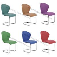 China Fashion Furniture Dining Chair Plywood Material Glossy Chromed Leg Home Decors for sale