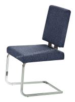 China Fabric Upholstered Chromed Dining Chair Livingroom Chair Leisure Chair for sale