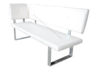 China PVC Uphostered Living Room Sofa Bench Set With Removeable Fabric Cushion for sale