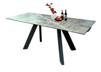 China Tempered Glass Extension Dining Table for sale