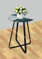 China Dia 50cm Artistic Coffee Tables , Livingroom Ceramic Round End Table for sale