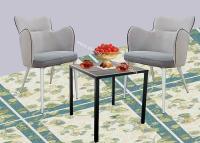 China Coffee Square Stylish Corner Table MDF Ceramic Top Scratch Proof Steady Legs for sale