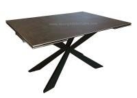 China 2.1 Meter Modern Rectangle Dining Table With Ceramic Top for sale
