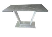China Stylish Stainless Dining Table Pavilion Use Luxury Brushed Stainless Pillar for sale