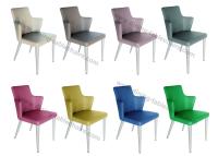 China PU Polyurethane Upholstered Dining Chair Livingroom Chair Leisure Chair for sale