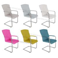 China Polyurethane PU Upholstered Stainless Dining Chair Livingroom Chair Leisure Chair for sale