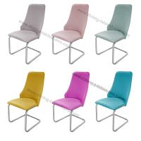 China Polyurethane PU Upholstered Stainless Dining Chair Livingroom Chair Leisure Chair for sale