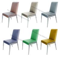 China Polyurethane PU Upholstered Chromed Dining Chair Livingroom Chair Leisure Chair for sale