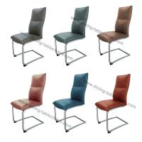 China Anli PU Polyurethane Upholstered Stainless Dining Chair Livingrooom Chair Leisure Chair for sale
