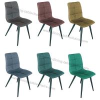China Polyester High Back Fabric Dining Chairs for sale