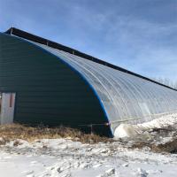China Tunnel Passive Solar Greenhouse Single Span With Quilt For Cold Area Hydroponic for sale