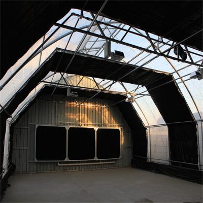 China 100% Automatic Light Deprivation Greenhouse Planting 8x12 Tunnel for sale
