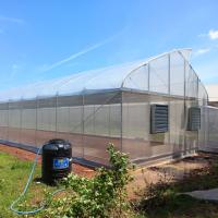 China Urban Farming Sawtooth Agricultural Greenhouse Plastic Agri Greenhouse Single Span for sale