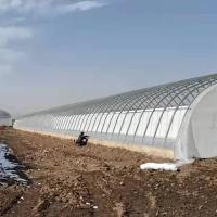 China Automatic Plastic Film Solar Passive Greenhouse Support Rainwater Collection for sale