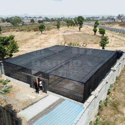China Cheap Lager Size Tropical Area Ventilation Plastic Net Rectangle Greenhouse with Shade Net for sale