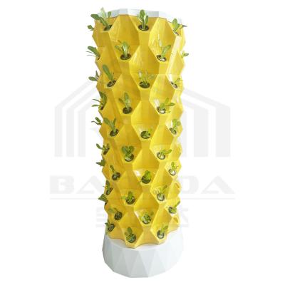China 10 Layer 30L 80 Holes Farming Growing Towers Indoor Vertical Garden Hydroponic System for sale