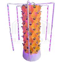 China 30L 14 Tier 112 Plant Holes System Hydroponic Grow Tower Agriculture Vertical Hydroponic Tower for sale