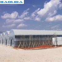 China Vegetable Growing Tunnel Multi Span Greenhouse Plastic Film Material for sale