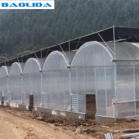China Vegetable Growing Tunnel Multi Span Greenhouse Plastic Film Material for sale