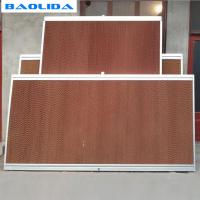 China Single / Multi Span Greenhouse Negative Fan Cooling Pad Cooling System for sale
