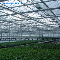 China Multi Span Venlo Glass Greenhouse 140mm/H Capacity ISO9001 Certificated for sale