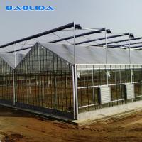 China Multi Span Venlo Glass Greenhouse 140mm/H Capacity ISO9001 Certificated for sale