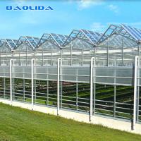 China Multi Span Venlo Glass Greenhouse 140mm/H Capacity ISO9001 Certificated for sale