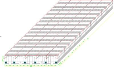 China Plastic Dome Multi Span Greenhouse Stable Performance Commercial Long Lifespan for sale