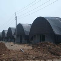 China Indoor Mushroom Greenhouse Hot Dip Galvanized Steel Three Layer PEP Plastic Film for sale