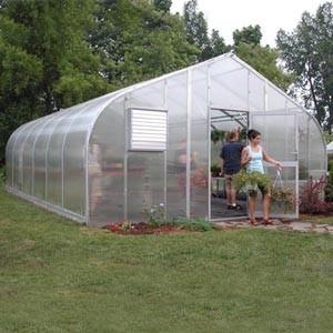 China Single Span Growing UV Resistant 12m Tunnel Plastic Greenhouse for sale