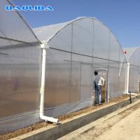 China Plants Growing Automatic Plastic Film Humidity Control Side Ventilation Multi Span Greenhouse for sale