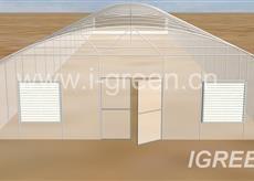 China Large Tunnel Ground Polyethylene Film Greenhouse Customized For Tomato for sale