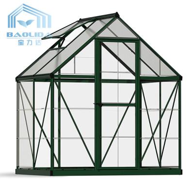 China Garden Horticultural Pint Sized Greenhouse Tent PC Sheet Covered for sale