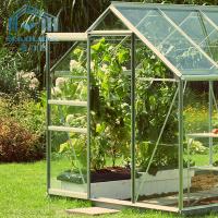 China Tulip Aluminium Garden Horticulture Greenhouse Glass Sheet Covered for sale