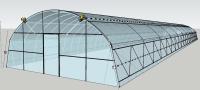 China Single Span Vegetable Tunnel Plastic Grow House Agricultural Galvanized for sale