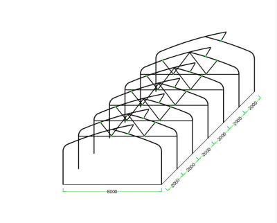 China Agriculture Polyethylene Film Tunnel Greenhouse For Seedlings Vegetables for sale