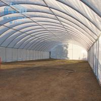 China Polyethylene Vegetable Tunnel Film Greenhouse Galvanized Single Span for sale
