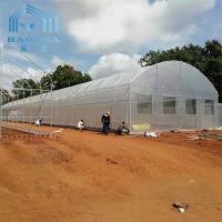 China agriculture Plants Round Tunnel Single-span Side Ventilation Tunnel Plastic Greenhouse for sale