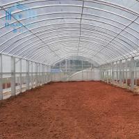 China Agriculture Plastic Single Span Greenhouse With Poly Tunnel Steel Frame Double Film for sale