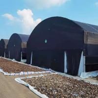 China Uv Protected Arch Mushroom Poly Tunnel Greenhouse for sale
